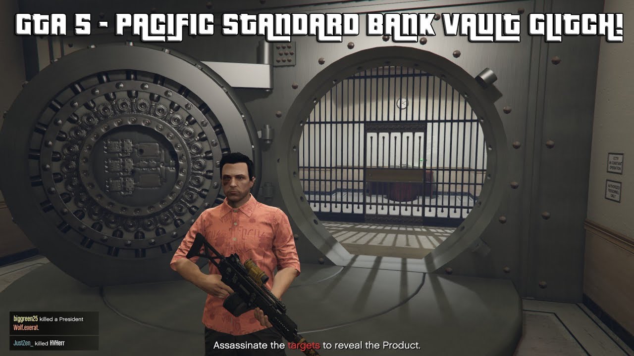 GTA 5 - Pacific Standard Bank Vault Glitch! After Hours New Entry ...