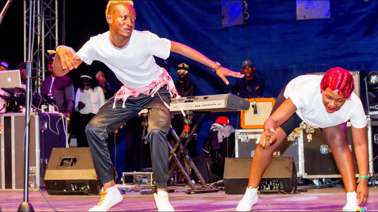 African Explosion Nutsy Guatey on Stage with Lady Storm - YouTube