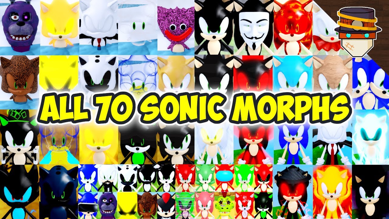 How to get ALL 70 SONIC MORPHS in Find the Sonic Morphs [70] | Roblox ...