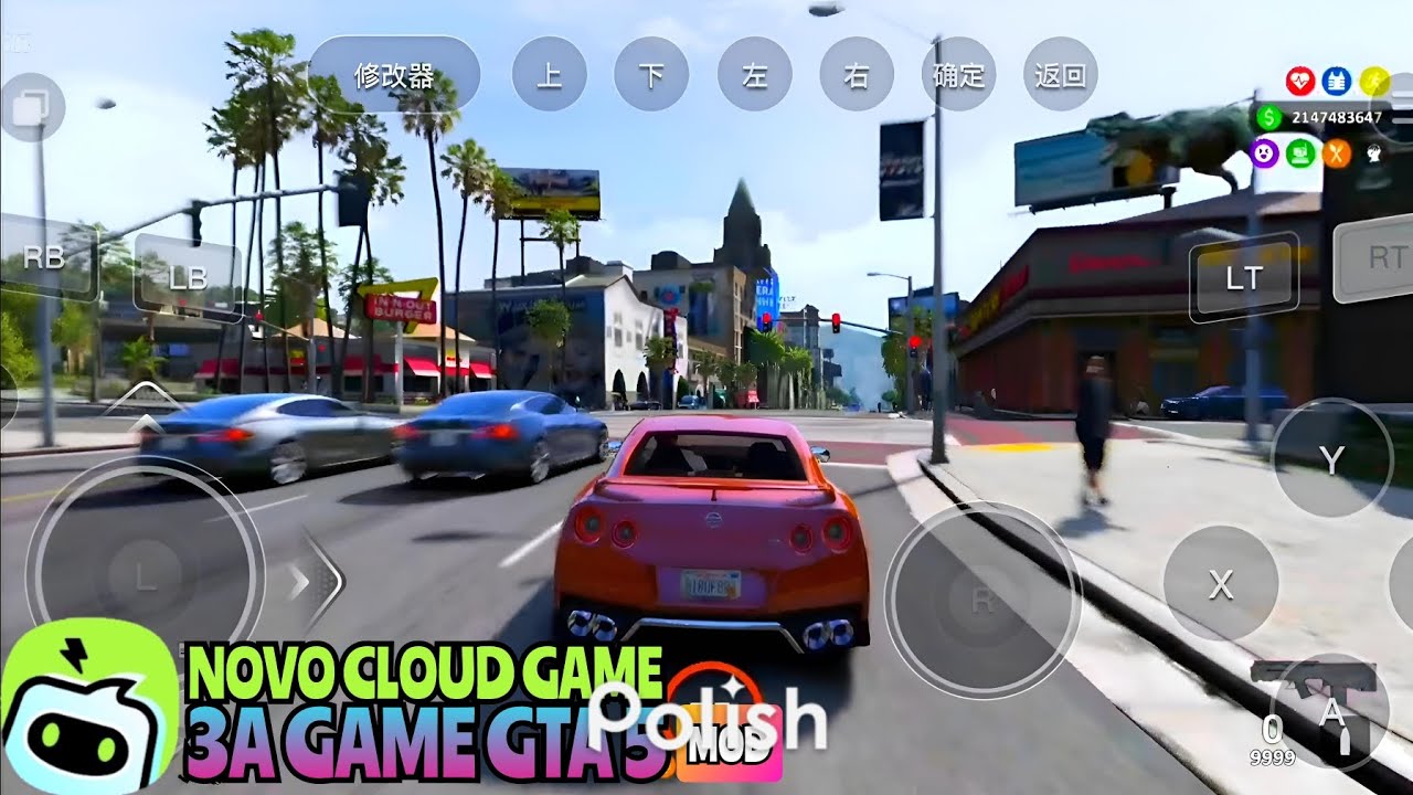 Jogando gta 5 mod No Novo cloud game que não precisa de wechat e QQ ...