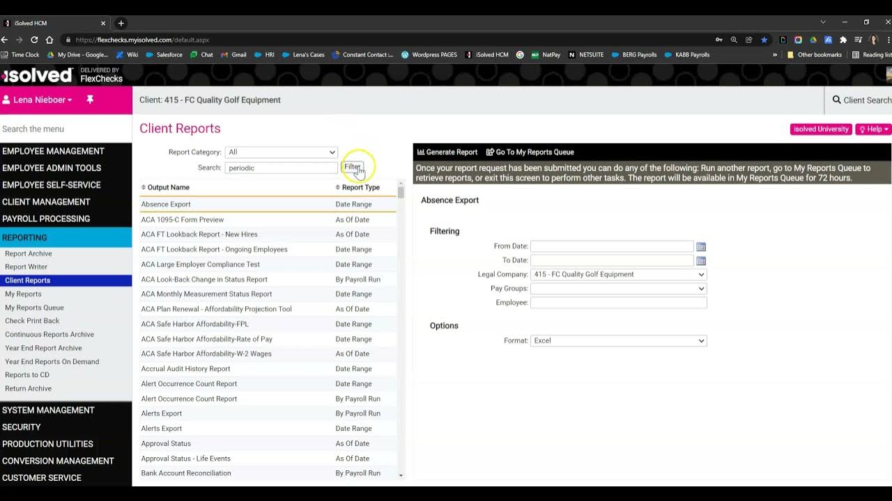How to Run Reports in iSolved - YouTube