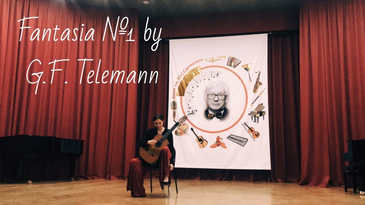 G.F. Telemann - Fantasia №1 (transcription by C. Marchione) - YouTube