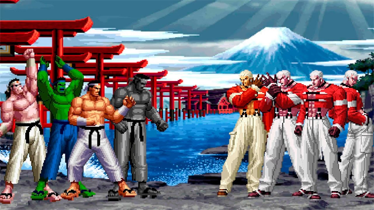 [KOF Mugen] Goro Daimon team vs Yashiro Team - YouTube