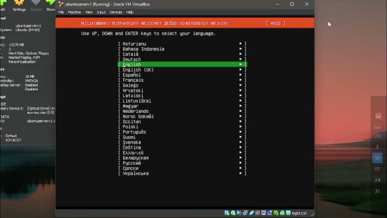 Install Ubuntu Server using Virtual Box - YouTube