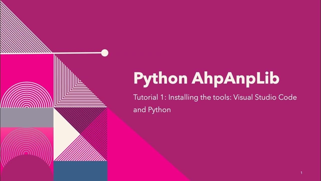 Python AhpAnpLib Tutorials 1: How to install Tools needed on Mac - YouTube