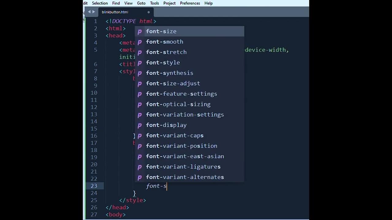 Blink Button Animation In Html Css With Source Codeblinking Button In Html Css Program Youtube