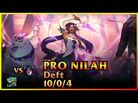PRO Nilah Dplus KIA [Deft/Deft DK] | KDA 10/0/4 ADC KR - YouTube