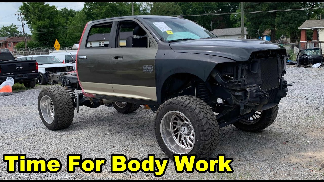 Rebuilding my Destroyed Ram Part 3 and a mustang update - YouTube