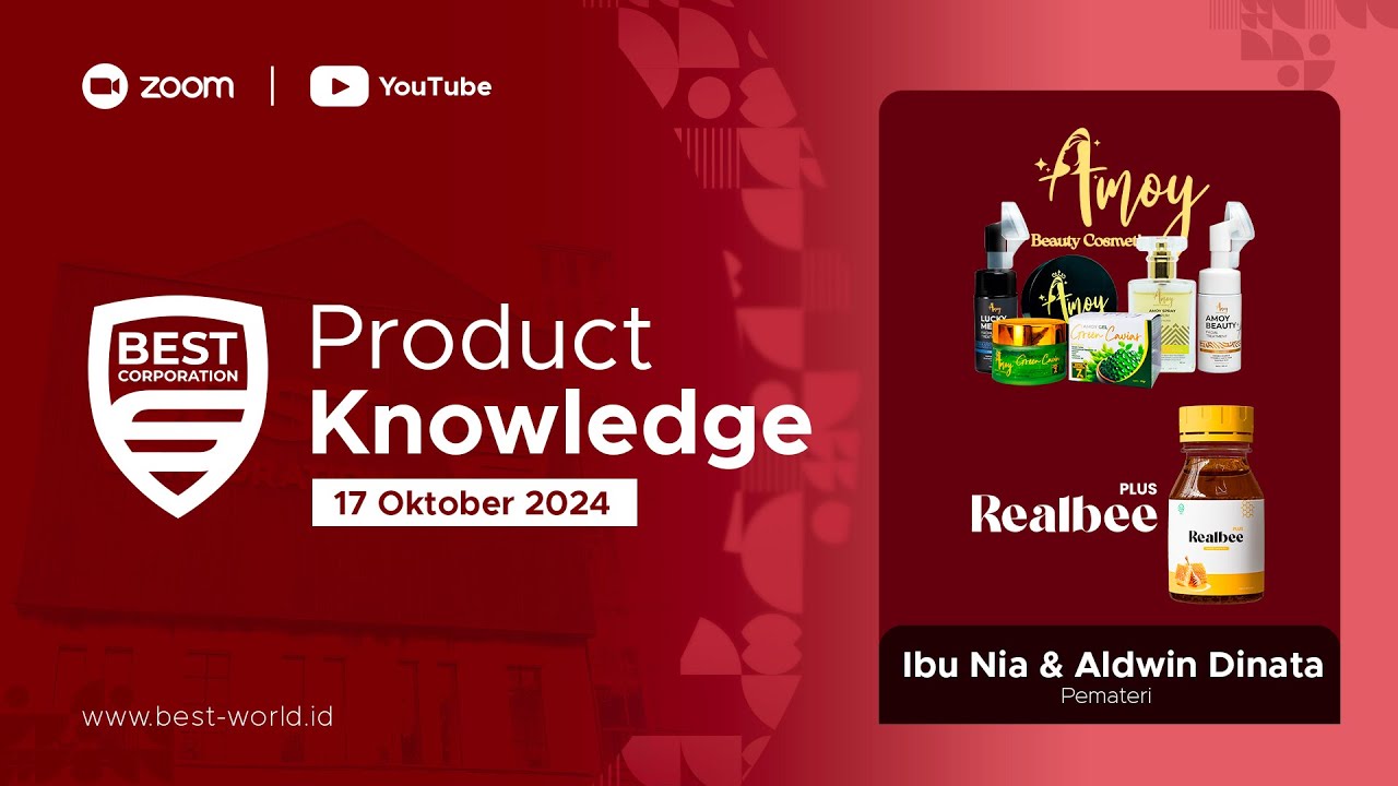 ZOOM MEETING PRODUCT KNOWLEDGE : REALBEE PLUS DAN AMOY BEAUTY COSMETICS ...