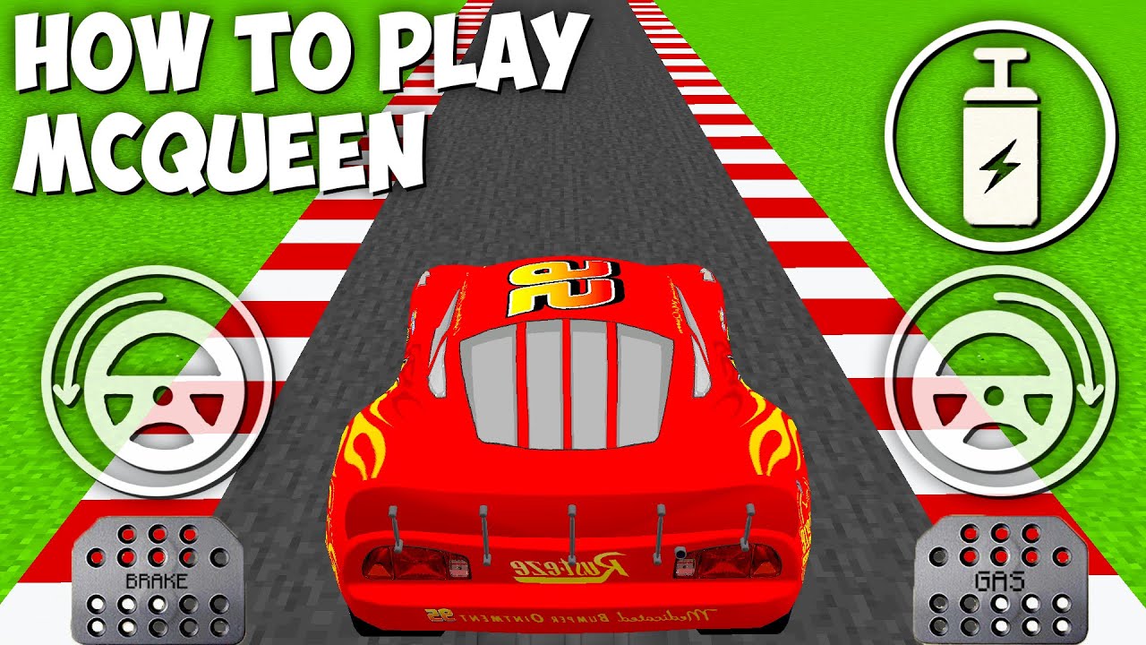 HOW TO PLAY LIGHTNING McQueen in MINECRAFT CARS vs MATER Minecraft ...