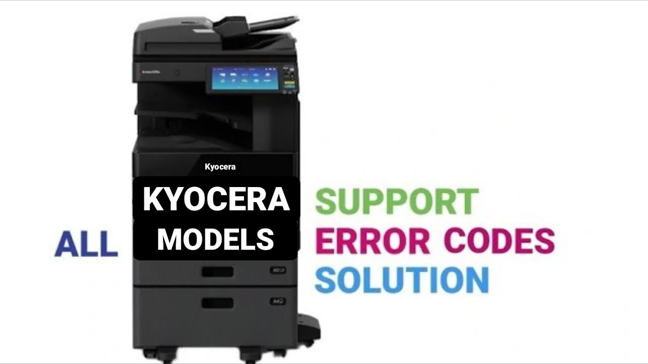 ALL KYOCERA ERROR FAULT CODES DESCRIPTION SOLUTION FIX YouTube
