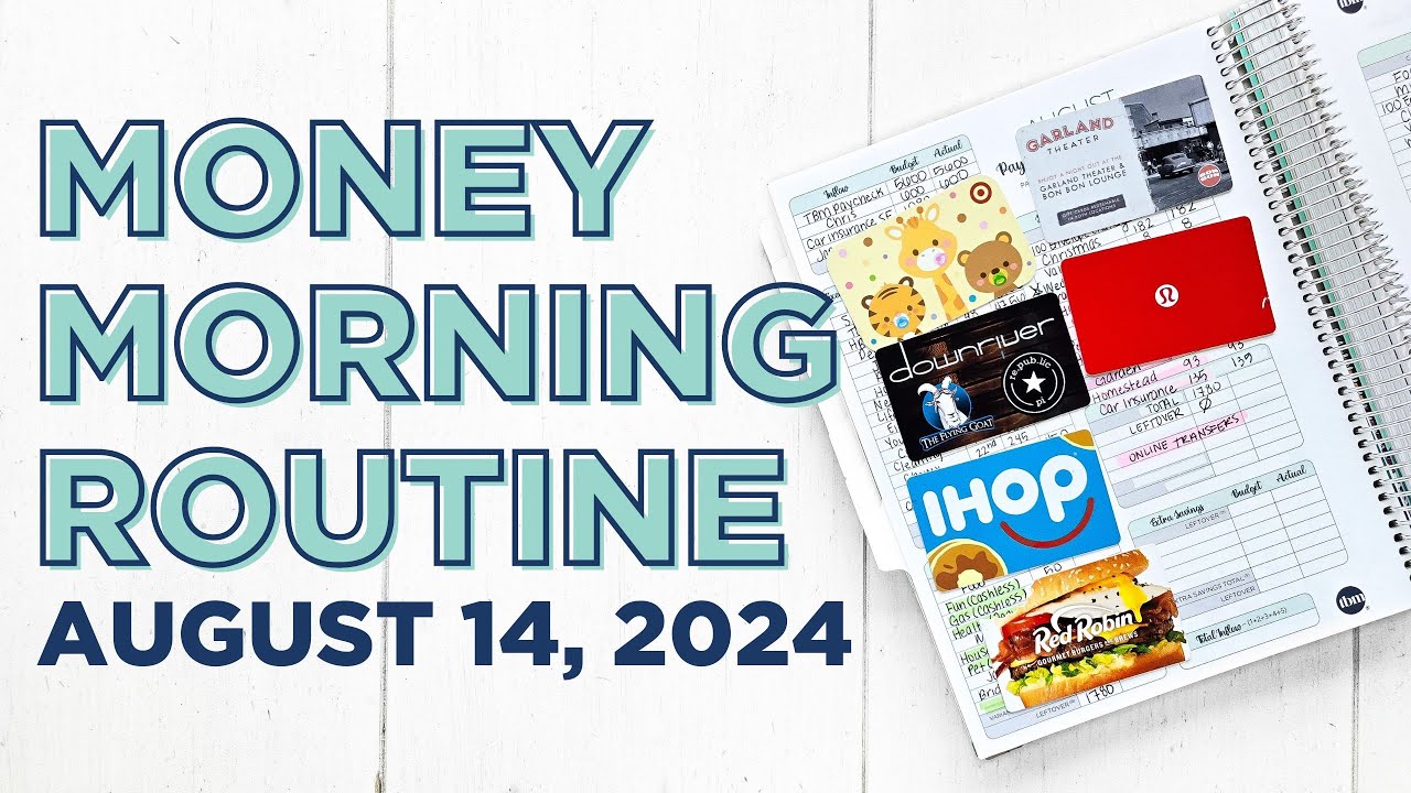 Money Morning Routine | Gift Cards + Realistic Budget - YouTube