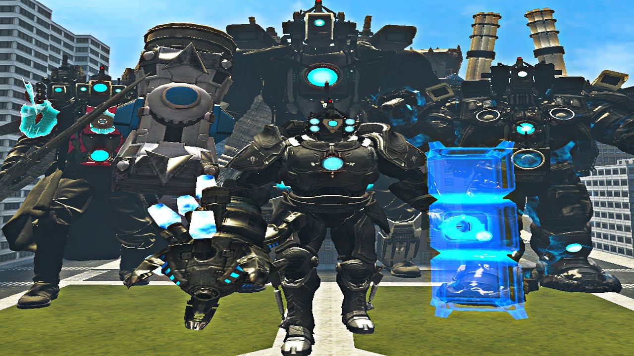 all titan upgraded camera man vs skibidi toilet bosses - YouTube
