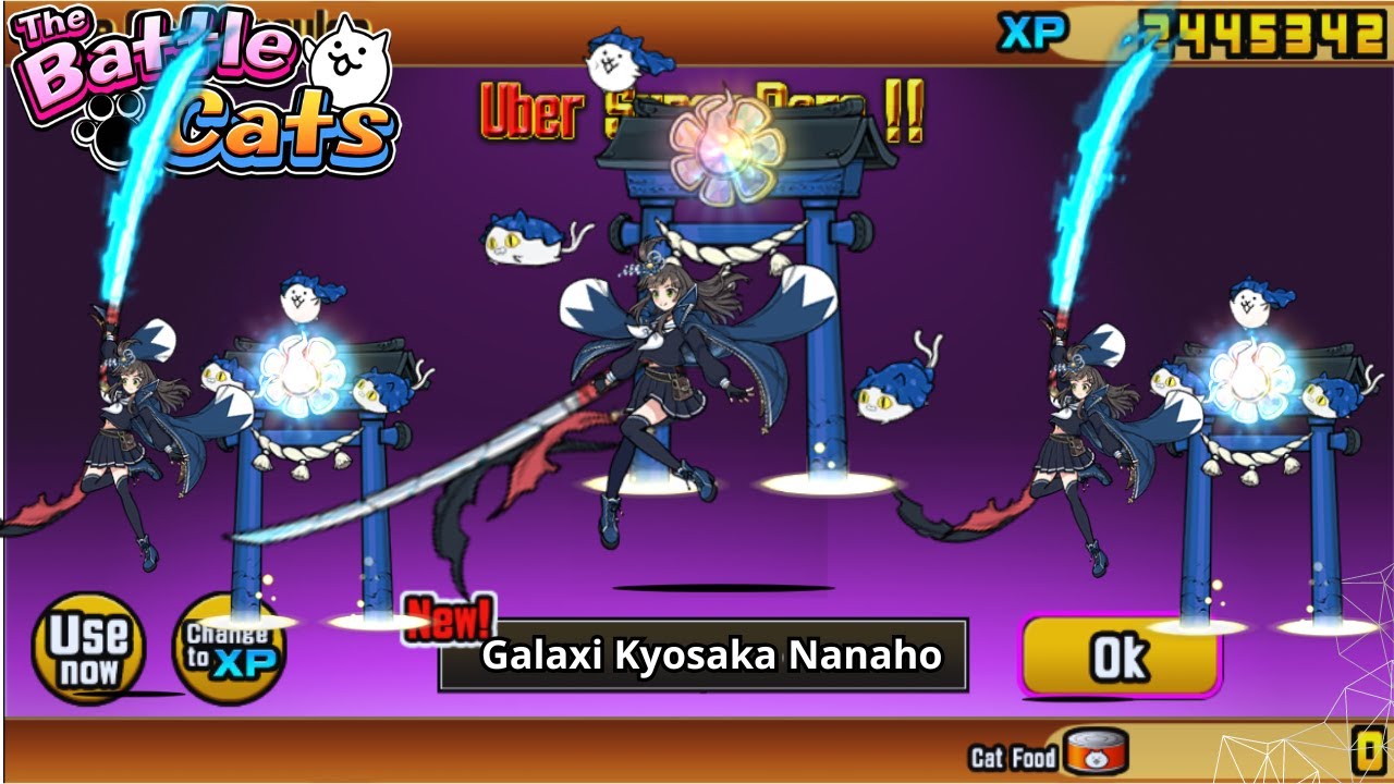 The Battle Cats - New Unit Galaxi Kyosaka Nanaho (Ultra Form) - YouTube