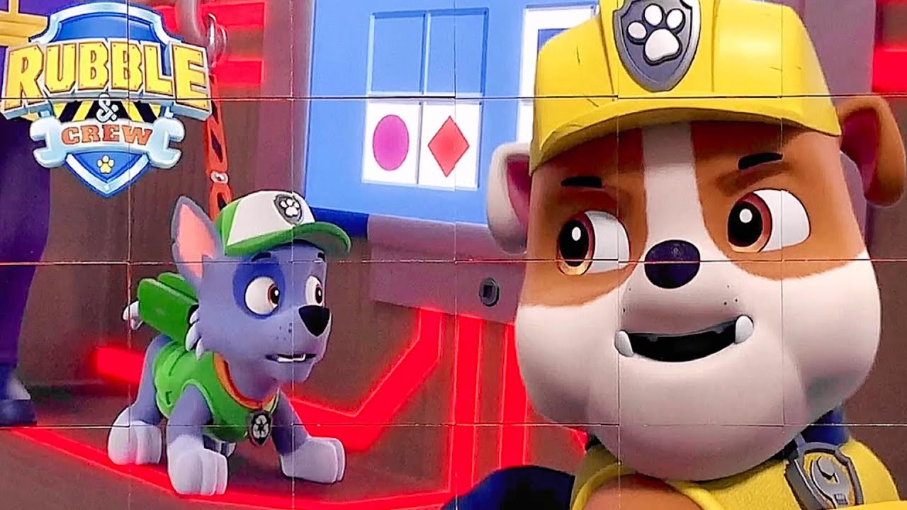 Rubble Saves Rocky in a Box Fort | Rubble & Crew | Puzzle for kids and ...