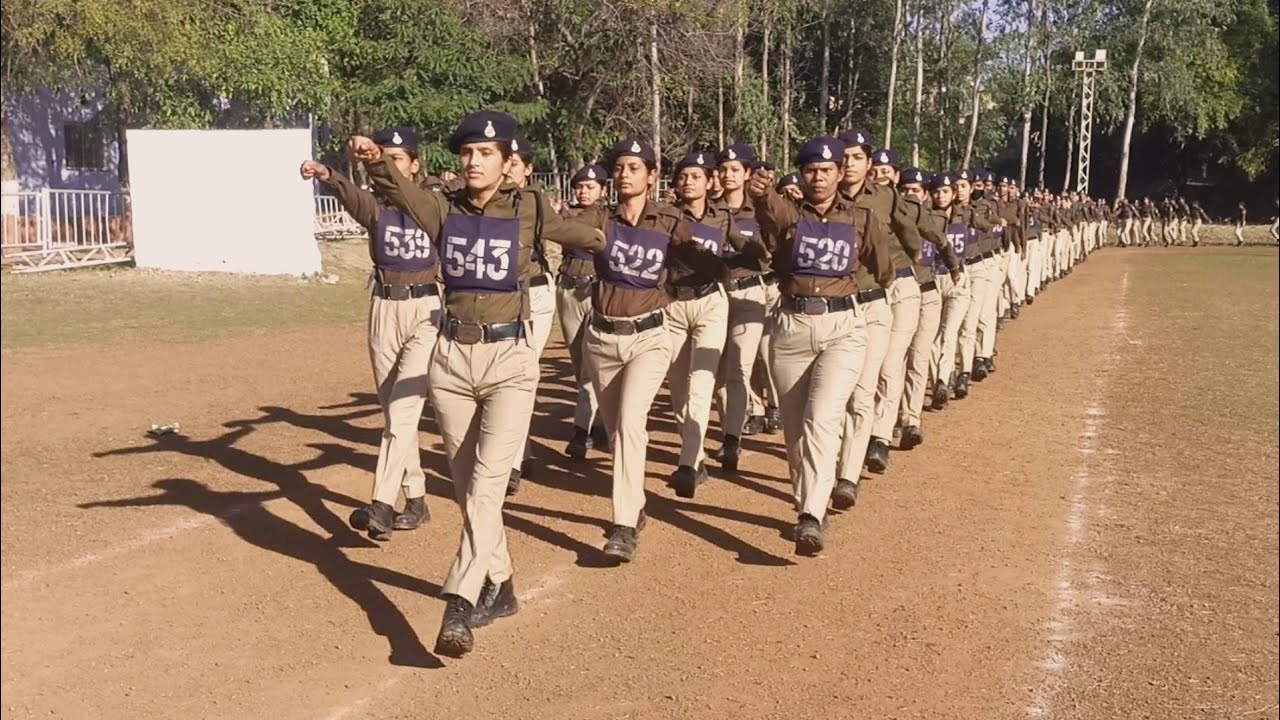 new police batch pared practice 2023 pared ground nehru nagar DRP line ...