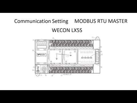 WECON LX5S Communication MODBUS RTU MASTER setting - YouTube