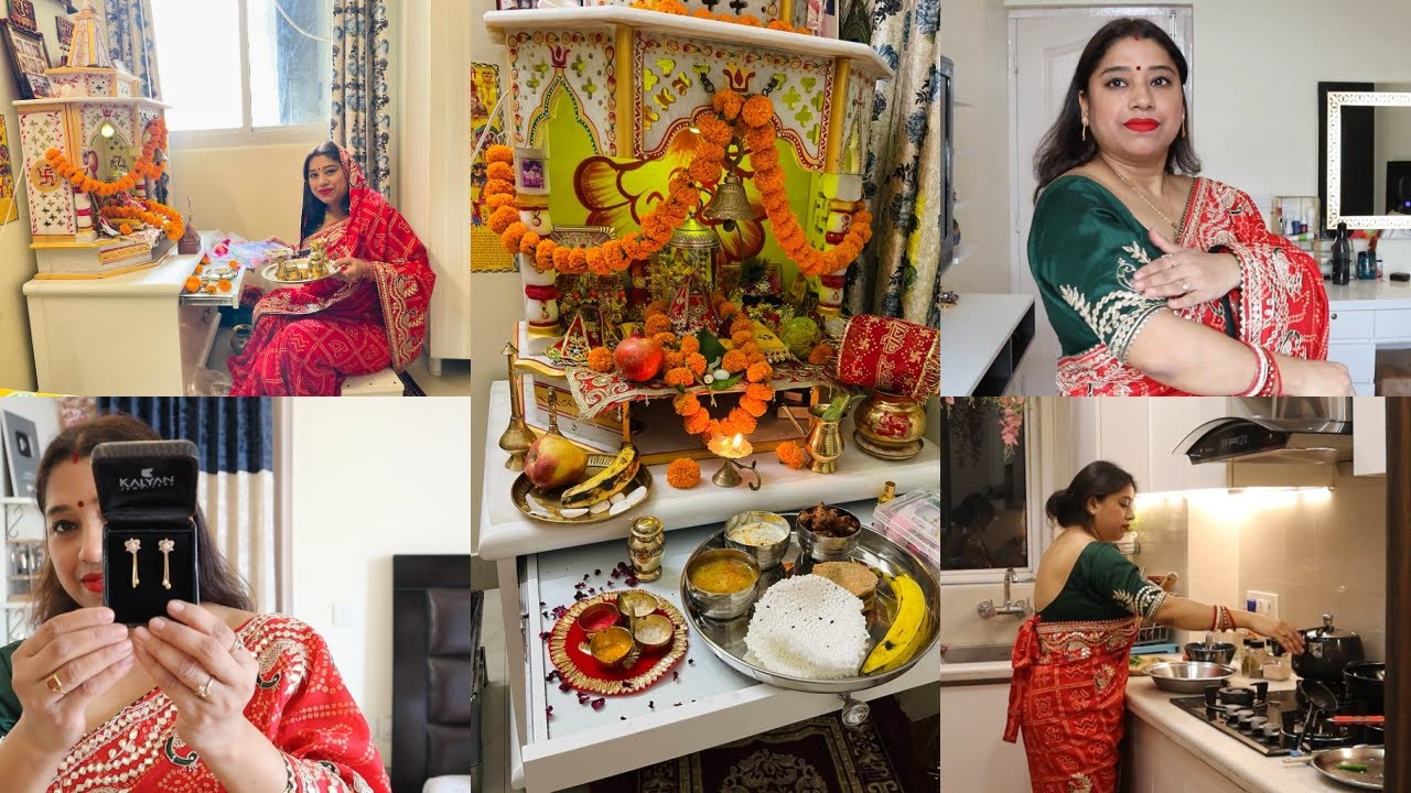 Navratri 🙏🌺 का पहला Vrat Aur Pooja | New Items for Mandir Decor | New ...