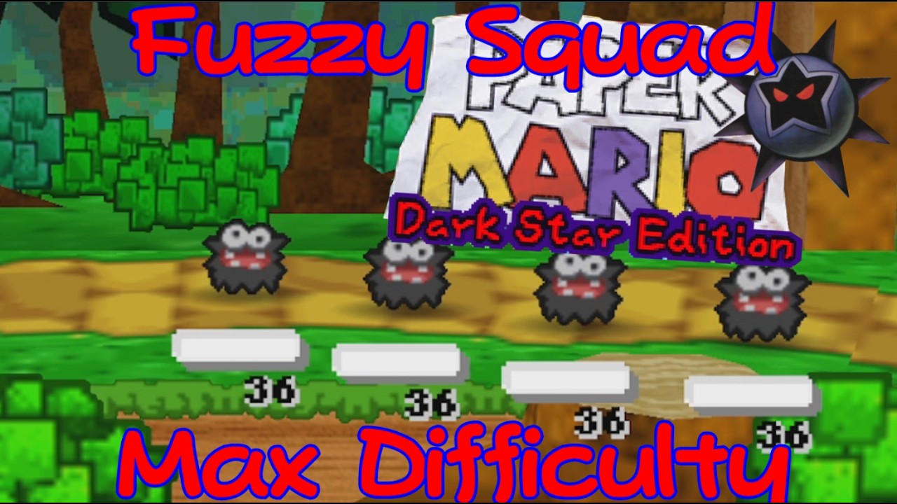 (Triple Curse) Fuzzy Squad Max Difficulty Paper Mario Dark Star Edition ...