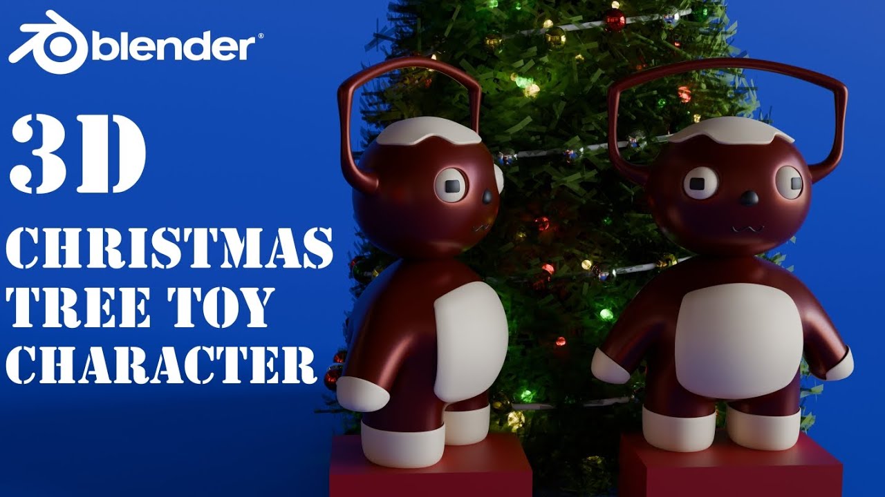 3D Christmas Tree Toy Modeling|Easy Blender Tutorial For Beginners ...