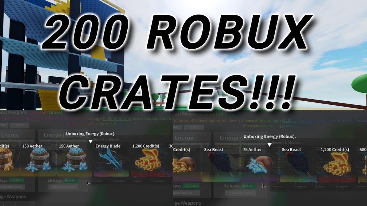 I opened 200 ROBUX CRATES trying to get a MYTHICAL! │ Combat Warriors ...