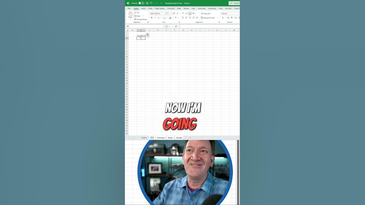 Edit Multiple Excel Worksheets at Once! #shorts - YouTube