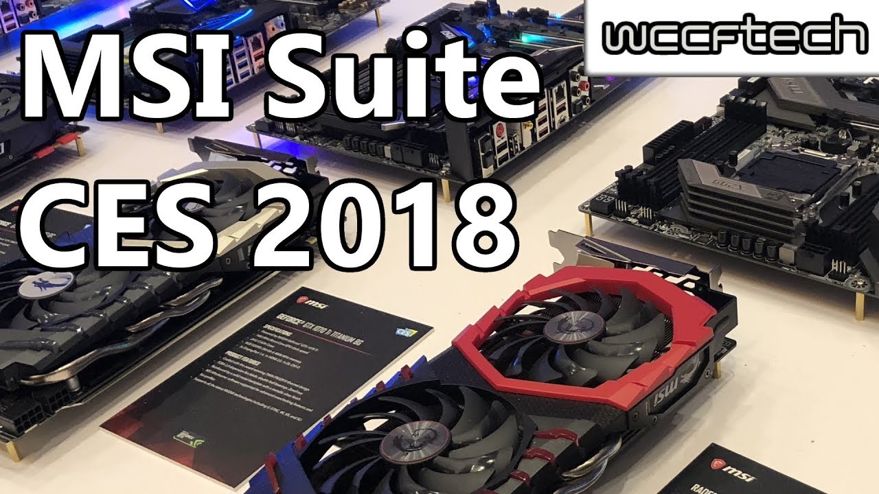 MSI Suite CES 2018 | Trident Arctic and new Monitors - YouTube