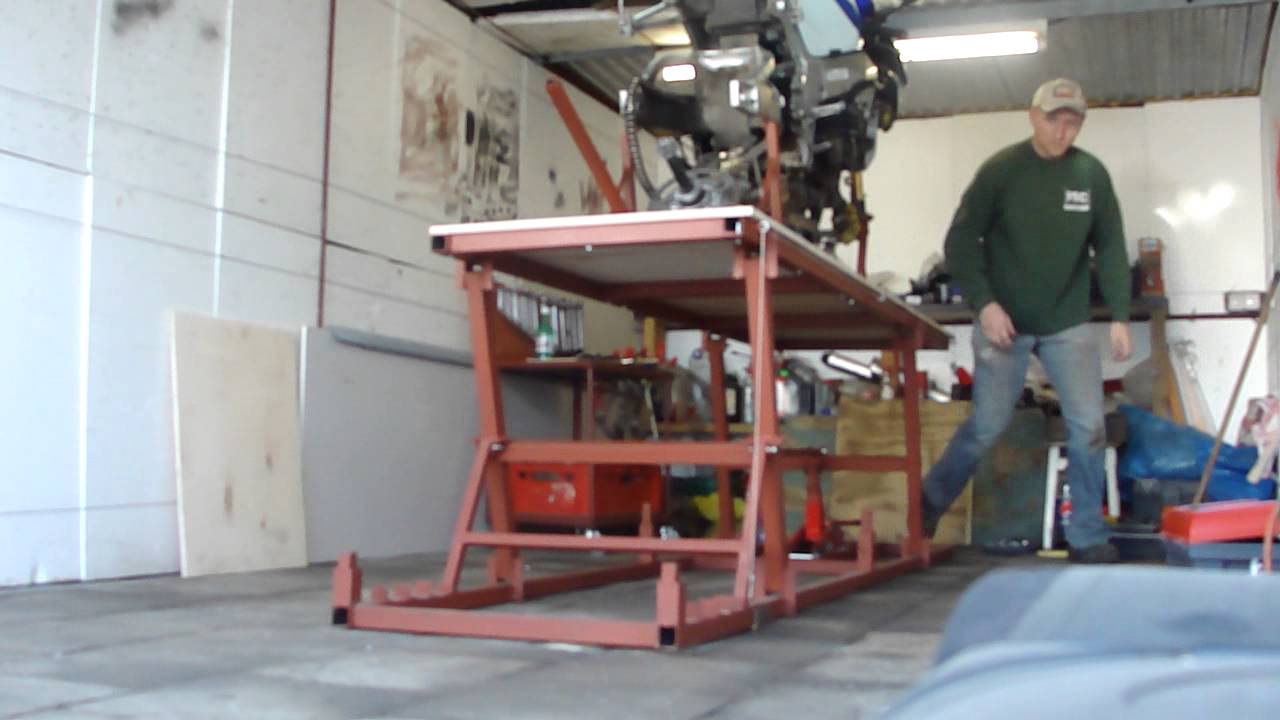Motorcycle Lift Work at home - YouTube