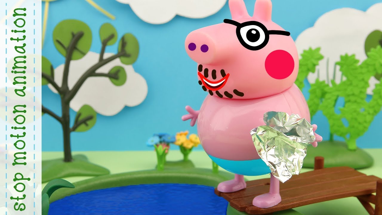 Peppa Pig found a sunken treasure | Toys stop motion animation - YouTube