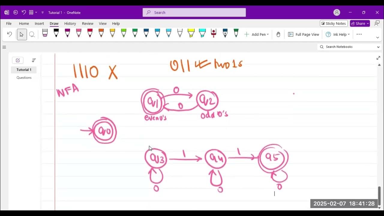 CSE 309: Theory of Automata, Spring 2025, Zuha Aqib, Creation of DFAs and NFAs - YouTube