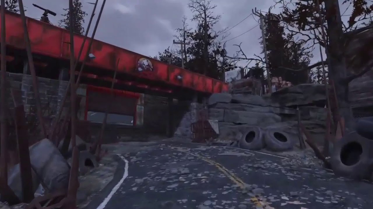 Fallout 76 - Roses Raiders Inn + with Gate - YouTube