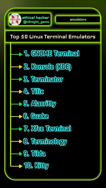 Top 10 Linux Terminal Emulators Nonightgams Linuxterminal Linuxgui Linuxcommands Xfce