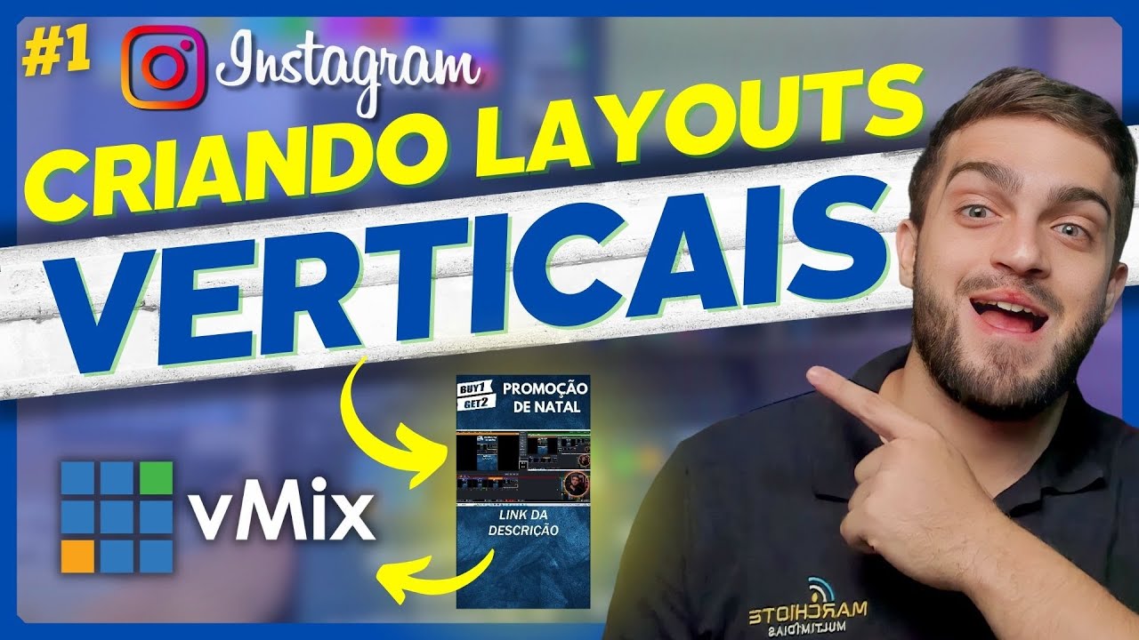 #1 vMix | Criando Layout para Transmissão no Instagram - YouTube