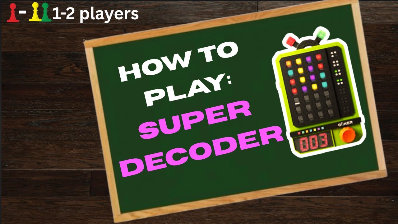 How to play: Super Decoder - YouTube