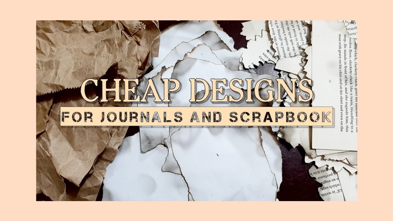 DIY Cheap and Recycled Designs for Journals and Scrapbooks | Vintage ...