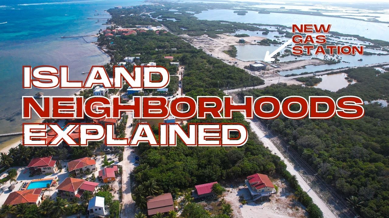 New Gas Station - 4 to 5 miles north of San Pedro, Belize - YouTube