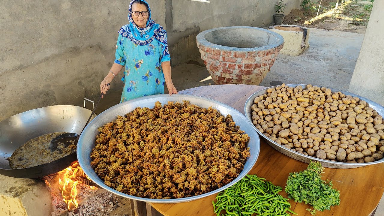 FRIED POTATO LACHA RECIPE BY MY GRANNY | ALOO LACHA | STREET FOOD ...