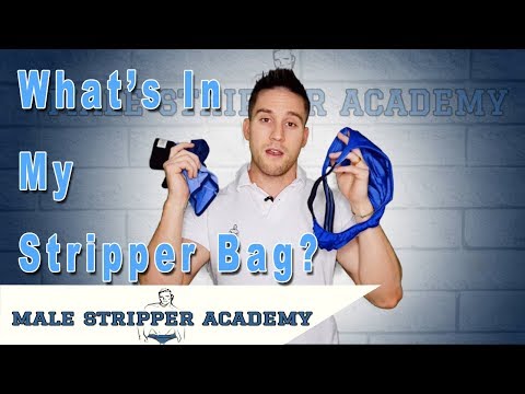 🔥Male Stripping Tutorial - Whats In My Stripper Bag? 😂