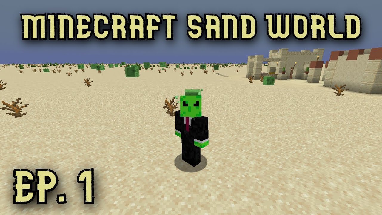 Minecraft - The Sand World Challenge - Ep.1 - A Very Flat World! - YouTube