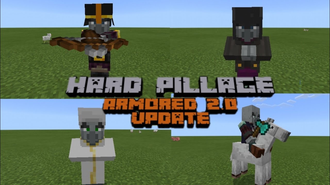 Hard Pillage/Raid Add-on MCPE | Ada Pillager 2D @Garen GamerS - YouTube