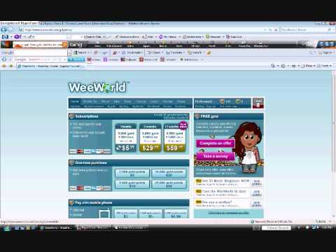 how to get free gold weeworld points.wmv - YouTube