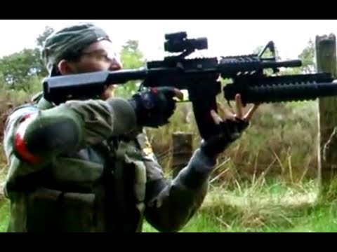 Airsoft War L96, M203, G36, P90, M4 Section8 Scotland - YouTube