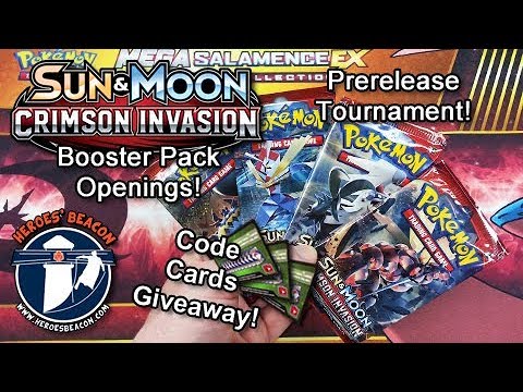 Pokémon TCG Crimson Invasion Prerelease Tournament! + Code Cards ...