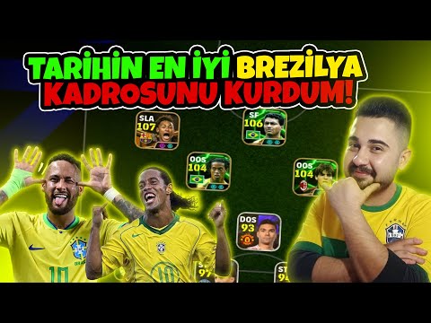 TARİHİN EN İYİ BREZİLYA KADROSUNU KURDUM! SAMBACILAR! 🎩 eFootball Mobile 2025