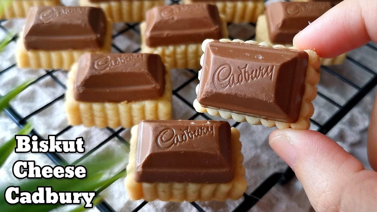 BISKUT CHEESE CADBURY. Resepi Mudah Tanpa Mixer. - YouTube