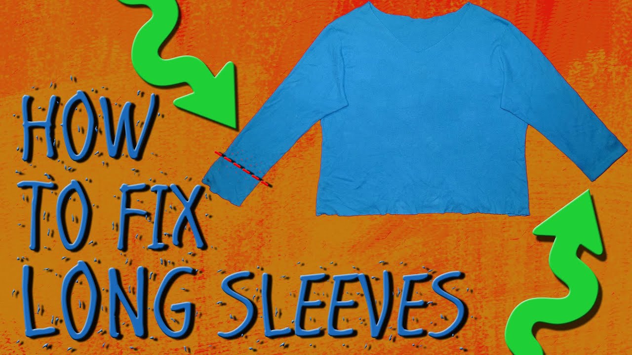 How to Fix Long Sleeves (Super Simple Way) - YouTube