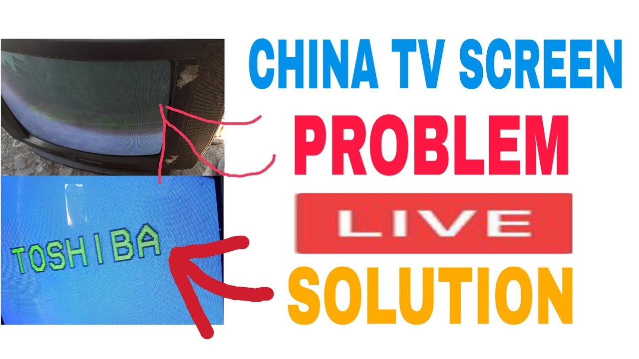 China crt TV screen blur, lining, half display problem solution in ...