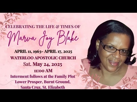 Marva Joy Blake Thanksgiving Service - YouTube
