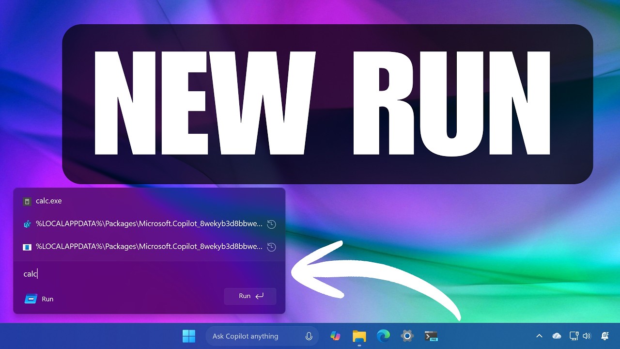 First Look! Windows 11 New Run Dialog with Modern Design (ENABLE STEPS ...