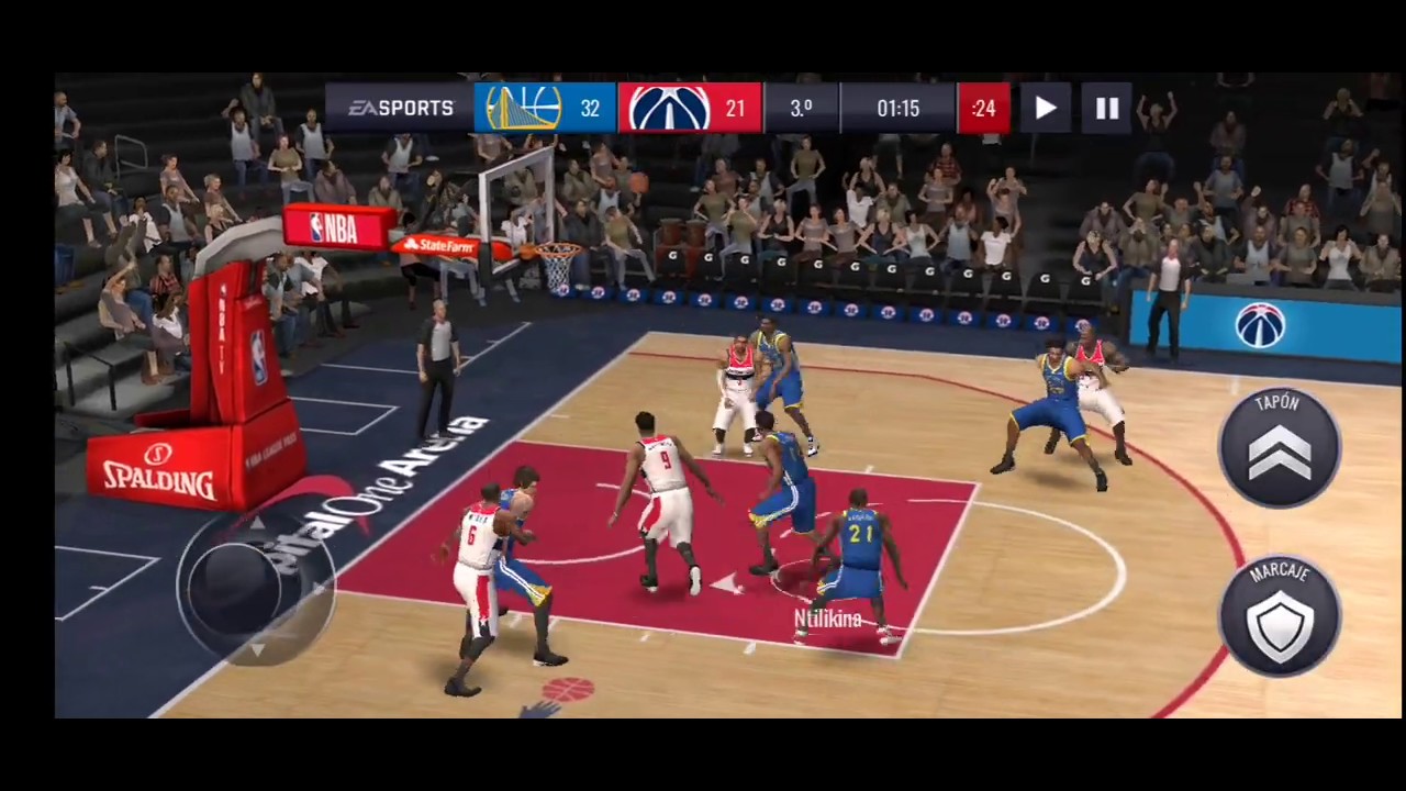 JUEGO Completo NBA Live MOBILE gane...😂 - YouTube